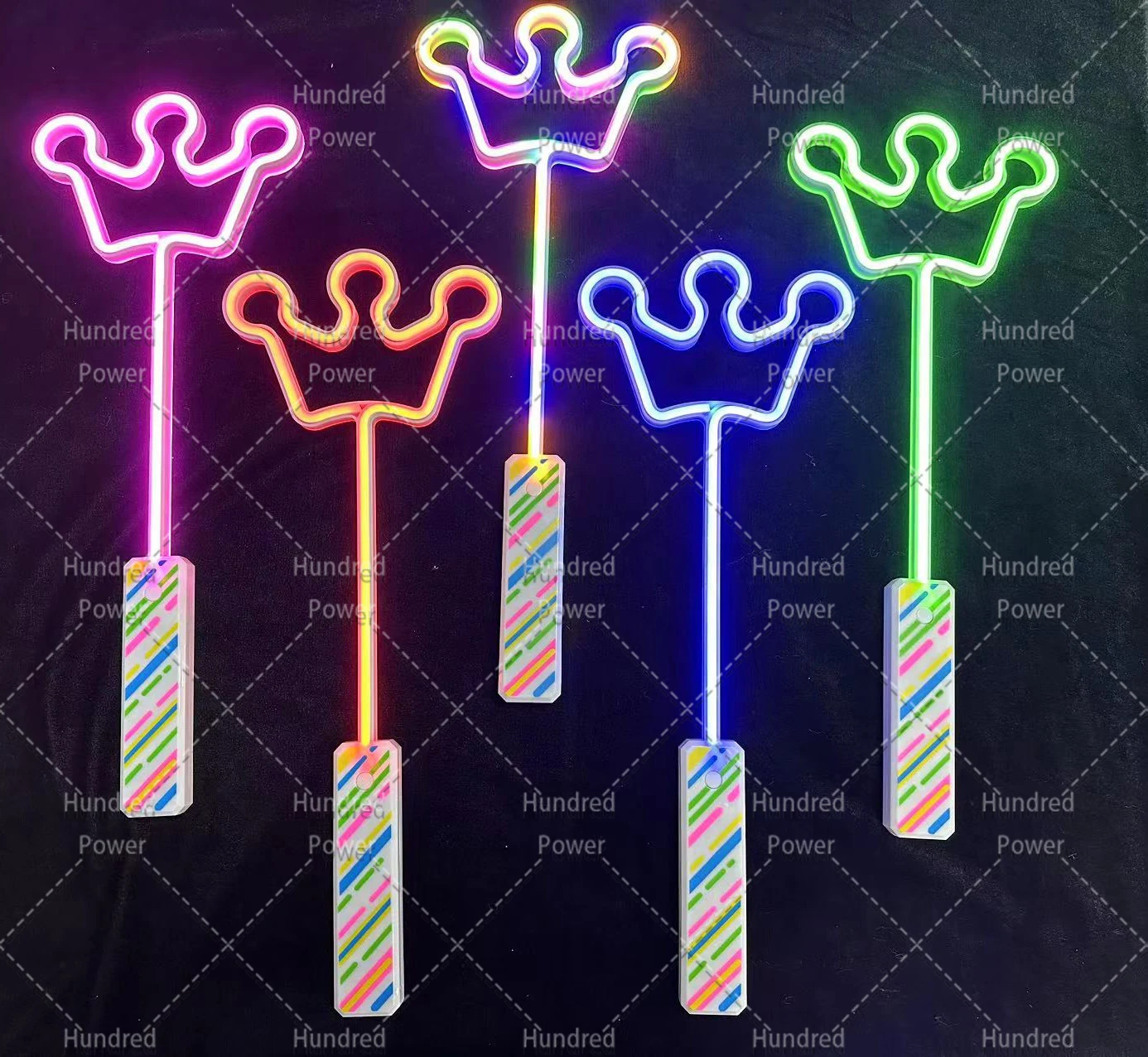 Flashing Butterfly Glowing Neon Light Stick OEM Kids' Concert Party ...