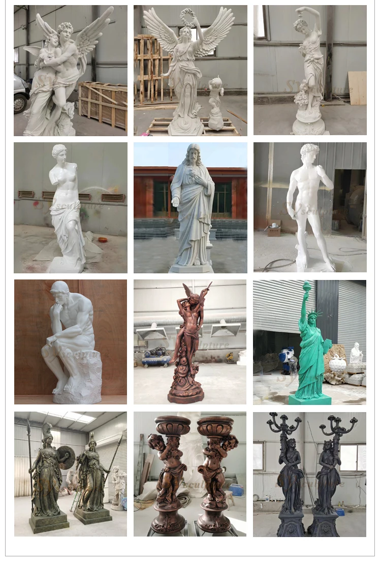 Fiberglass Sculpture Myth Story Character Figure Stone Statue Four ...
