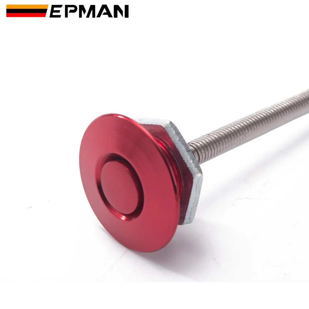 Epman 1.25" Universal Jdm Style Push Button Billet Hood Pins Lock Clip ...