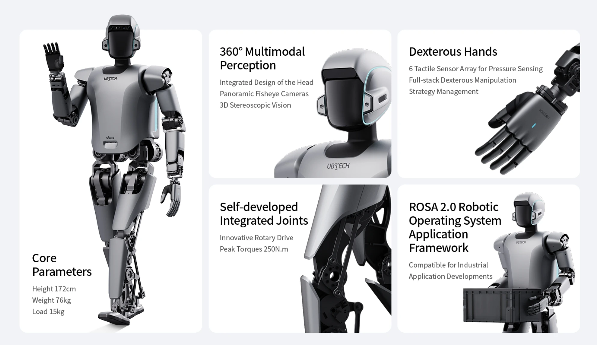 UBTECH Industrial Humanoid Robot Walker S1 - AI Solutions