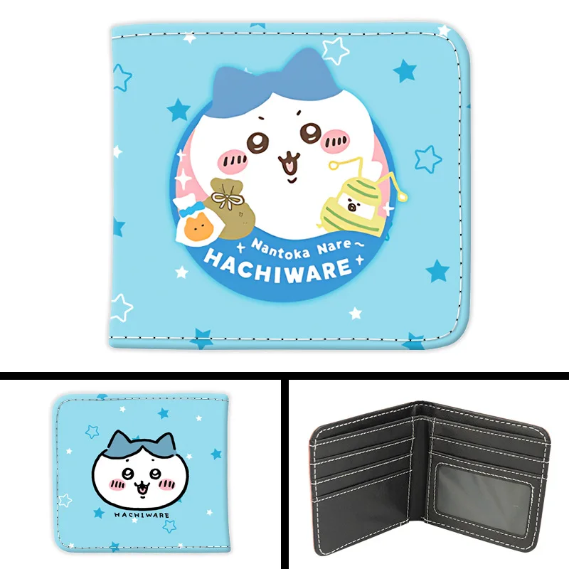 Cartoon Cute Chiikawa Anime Peripheral Student Pu Leather Printed Short ...