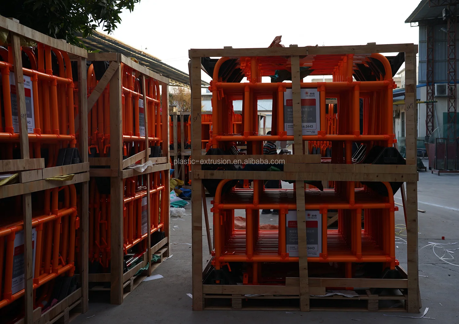 200cm Plastic Barrier Temporary Barricade Flexible Pvc Plastic Crowd ...