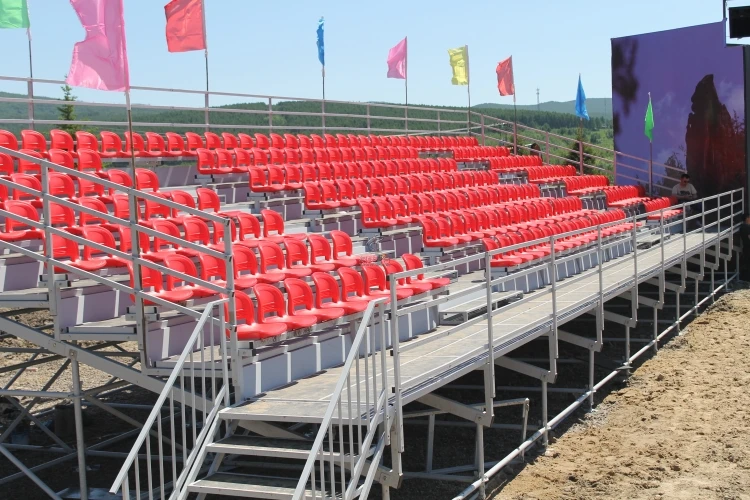 Outdoor Stadium Dismountable Sports Grandstand Metal Bleachers Stand ...