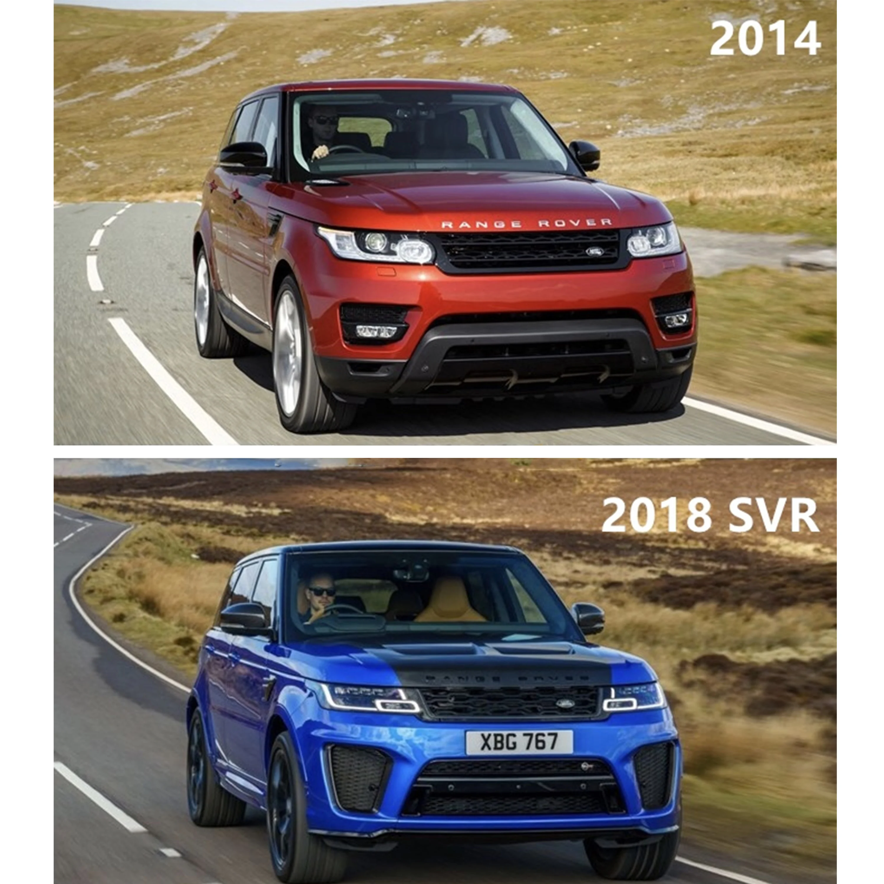 For Range Rover Sport L494 2014-2017 Modified 2020 Svr Style Body Kit ...