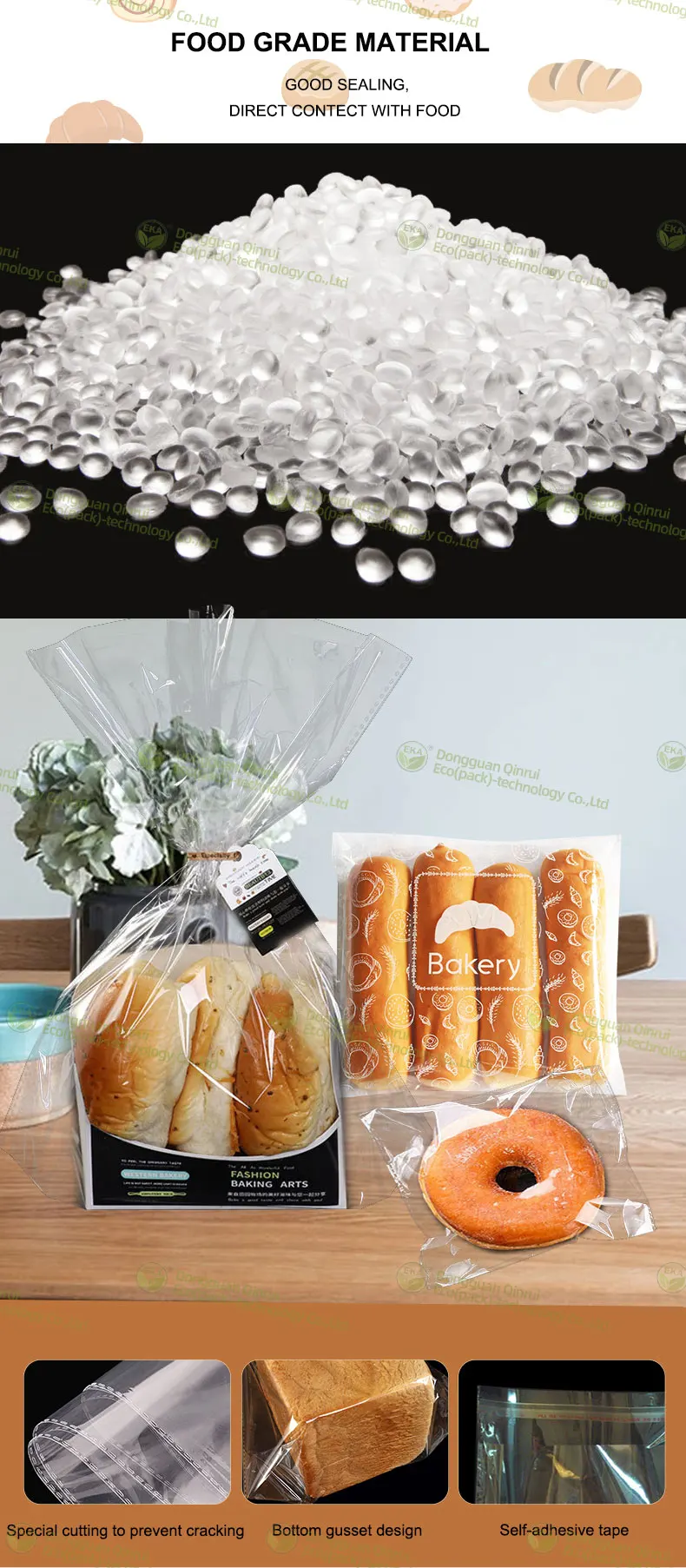 China High Quality Transparent Plastic Donuts Packaging Bags Bread ...