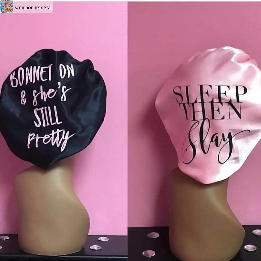Best Selling Silk Bonnet with Custom Logo - Reversible Hair Satin Sleep ...
