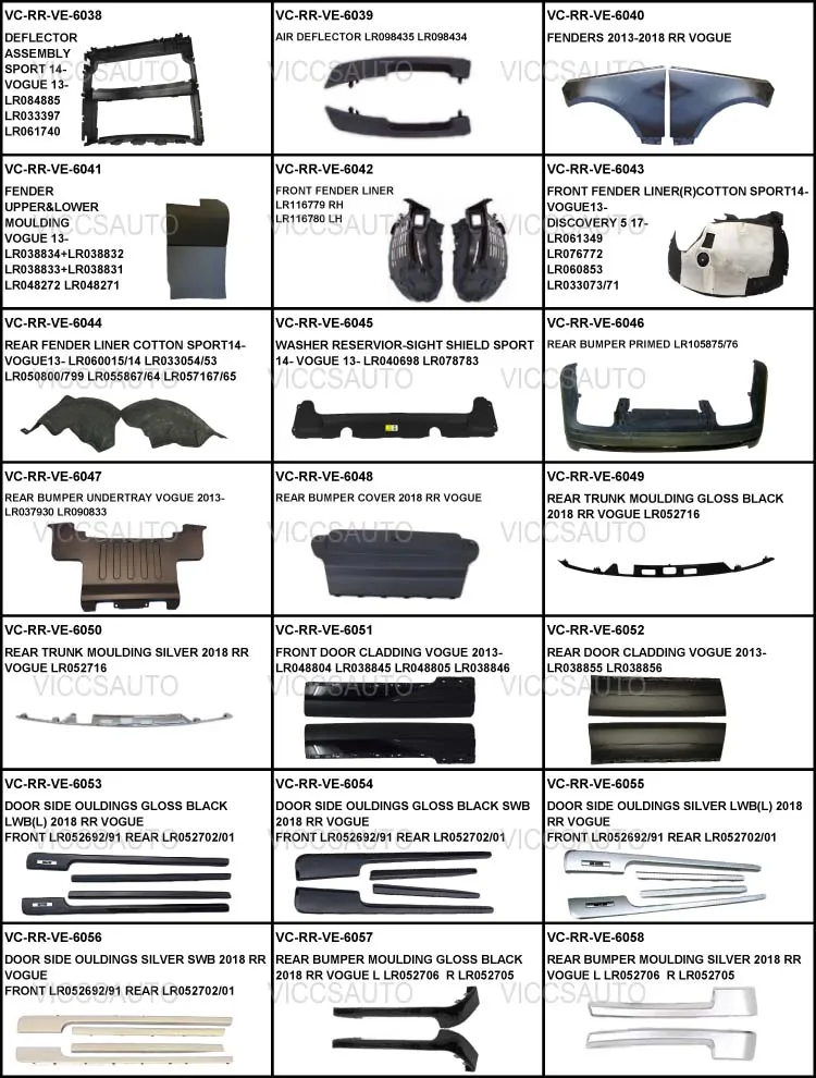 Oem Lr098346 Lr098353 For Range Rover Vogue 2018 Auto Car Tail Lamp Usa ...