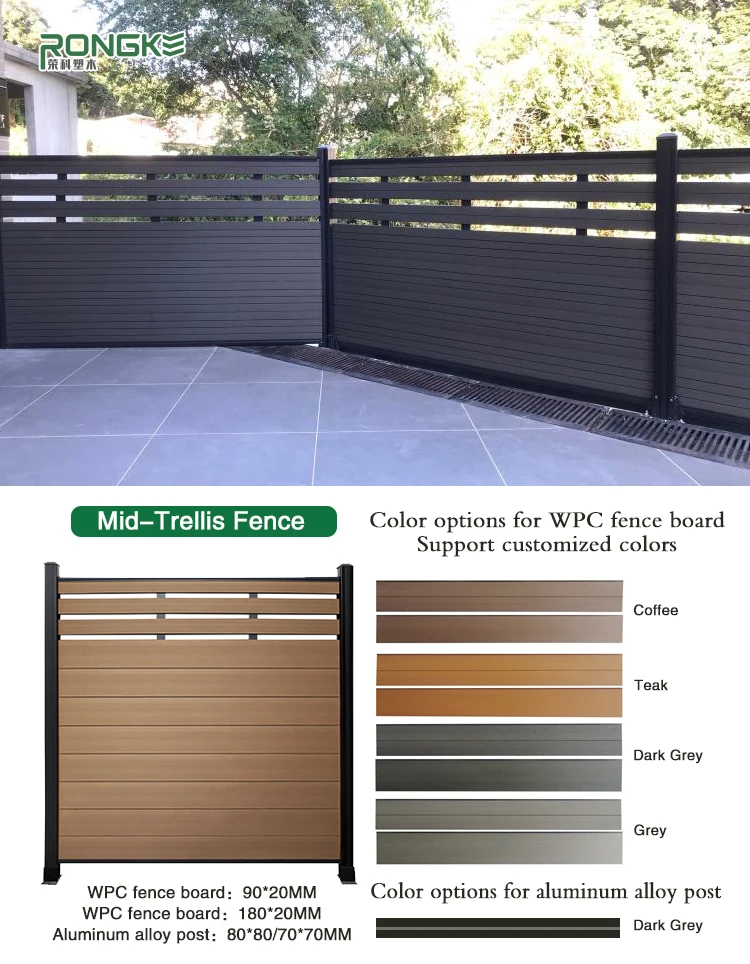 Factory Sale Wpc Panel Wood Plastic Composite Fence Board High Density ...