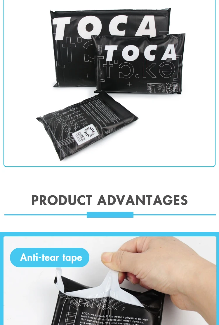 Custom Logo Eco-friendly Biodegradable Packages Poly Mailing Pla ...