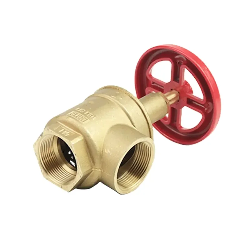 Green Valves Brass Hot Sale - FM Approved 2 1/2 Inch Fire Angle Hose Valve
