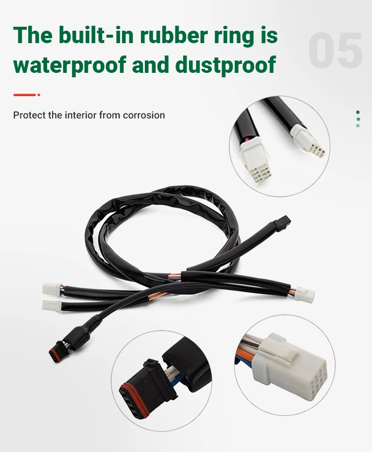 8 Pin Male Female 10 Pin Sealed Automotive Electrical Wire Harness ...