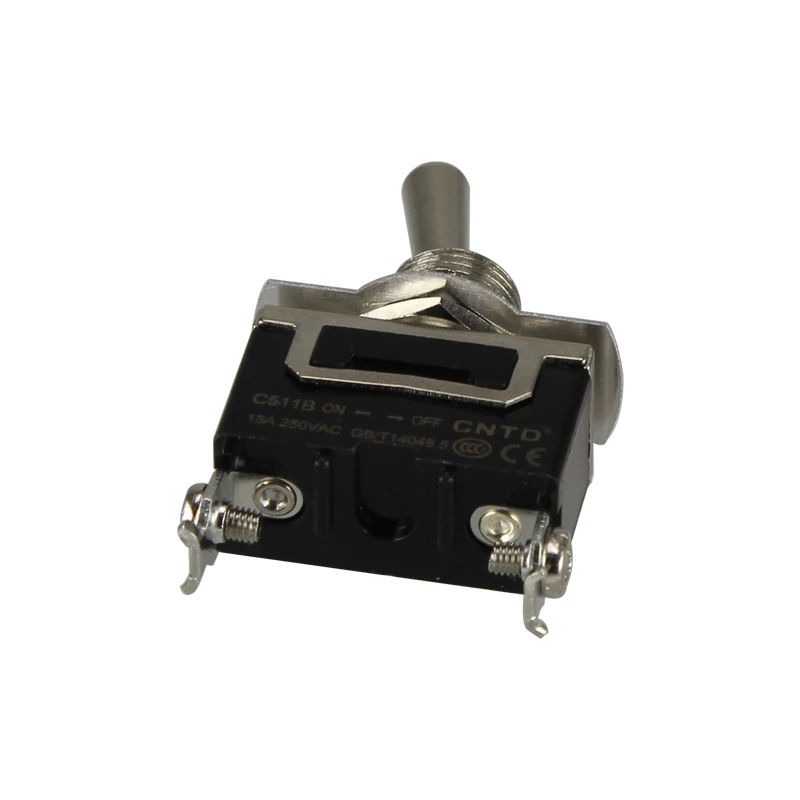 CNTD Miniature Toggle Switch SPST 2 Pin Screw Terminal