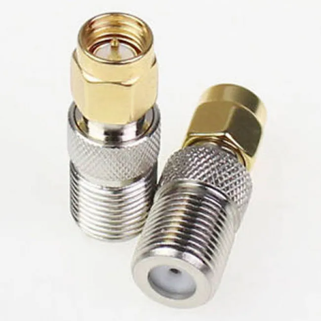RF Adapter for Male to F Female Plug Coaxial Adapter with Brass ...