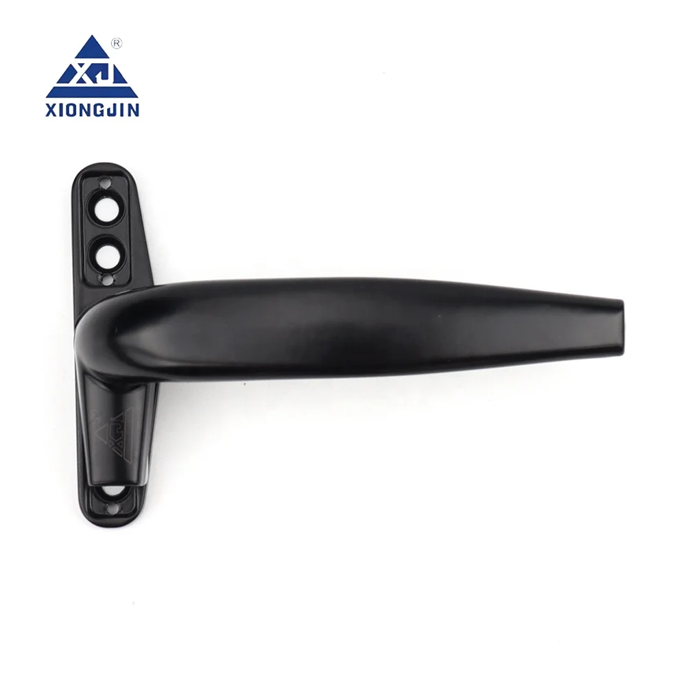 Aluminum Alloy Window Lockable Handle 7 Shaped Window Handle Black ...