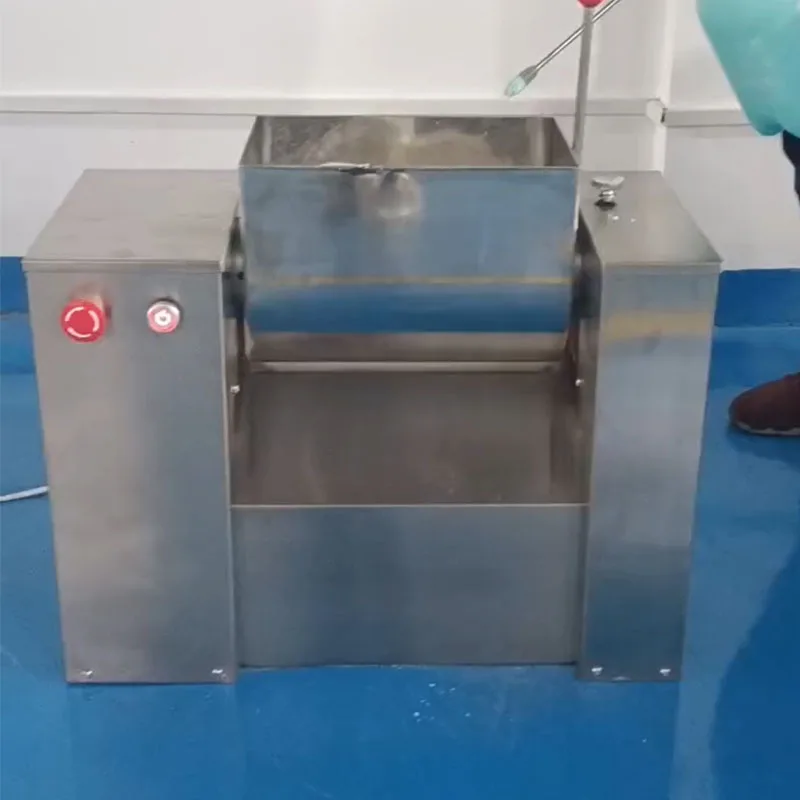 Horizontal Trough Type Wet Powder Mixer Stainless Steel Mixing Machine ...