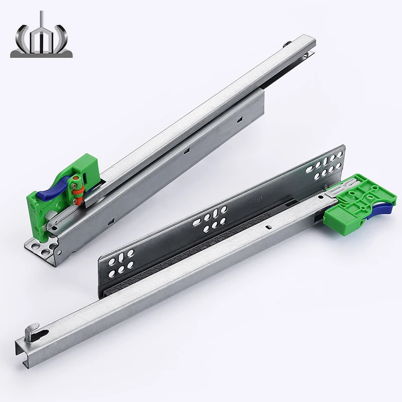 adjustable side mount invisible soft-closing telescopic rail for drawer ...