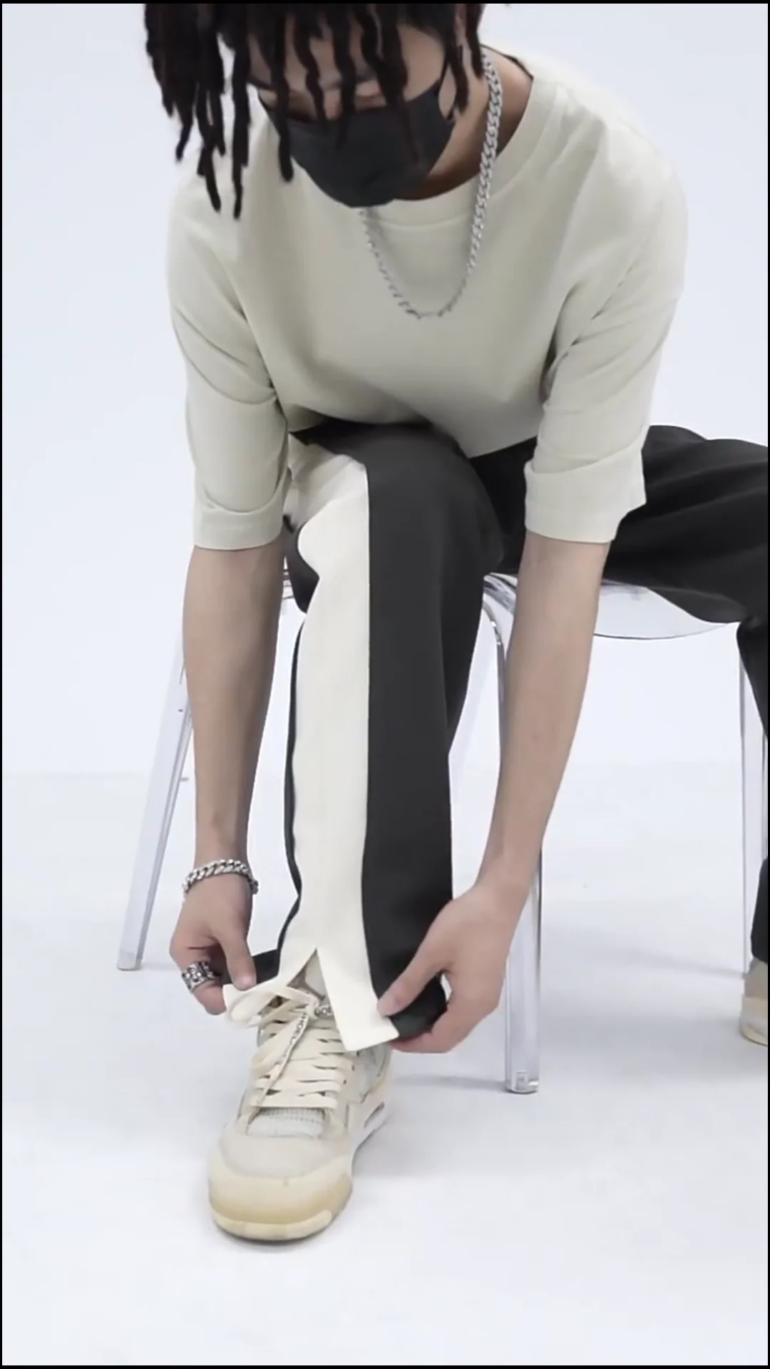 Huilin Professional Customized Oversized Blank Sweatpants Men Split ...