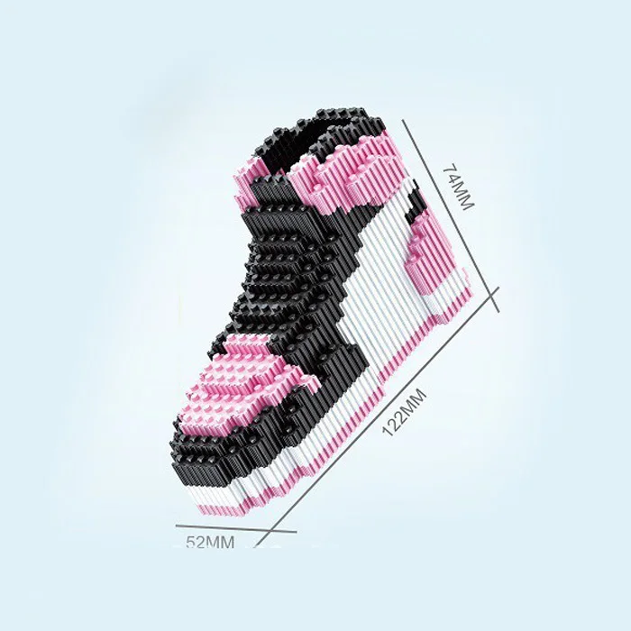 Mini Building Blocks Construction Shoes Toys Diy Diamond Model Building ...