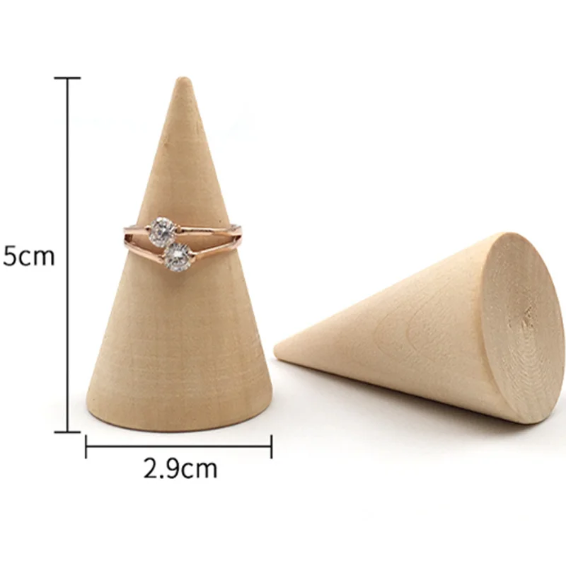 Alibaba.com: Unfinished Custom Raw Material Wood Wooden Ring Cone for ...