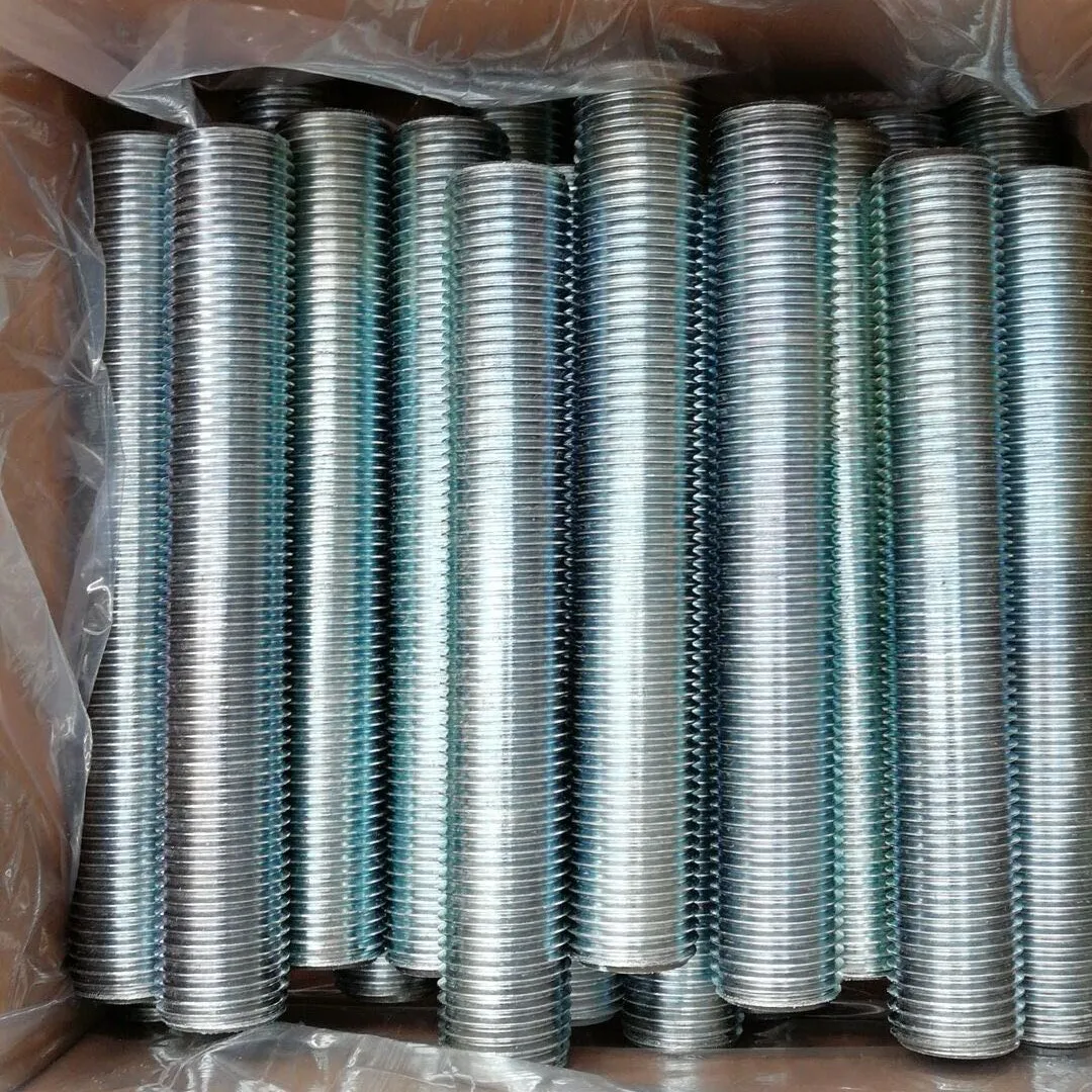 12FT 1/2" Mild Steel Stud Bolt - Blue Zinc Plated Threaded Rod