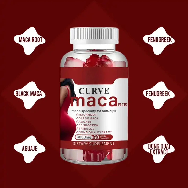 Curve Maca Plus Gummies Balance Female Hormones Improve Strength Maca Butt Gummies - Buy Gummies ...