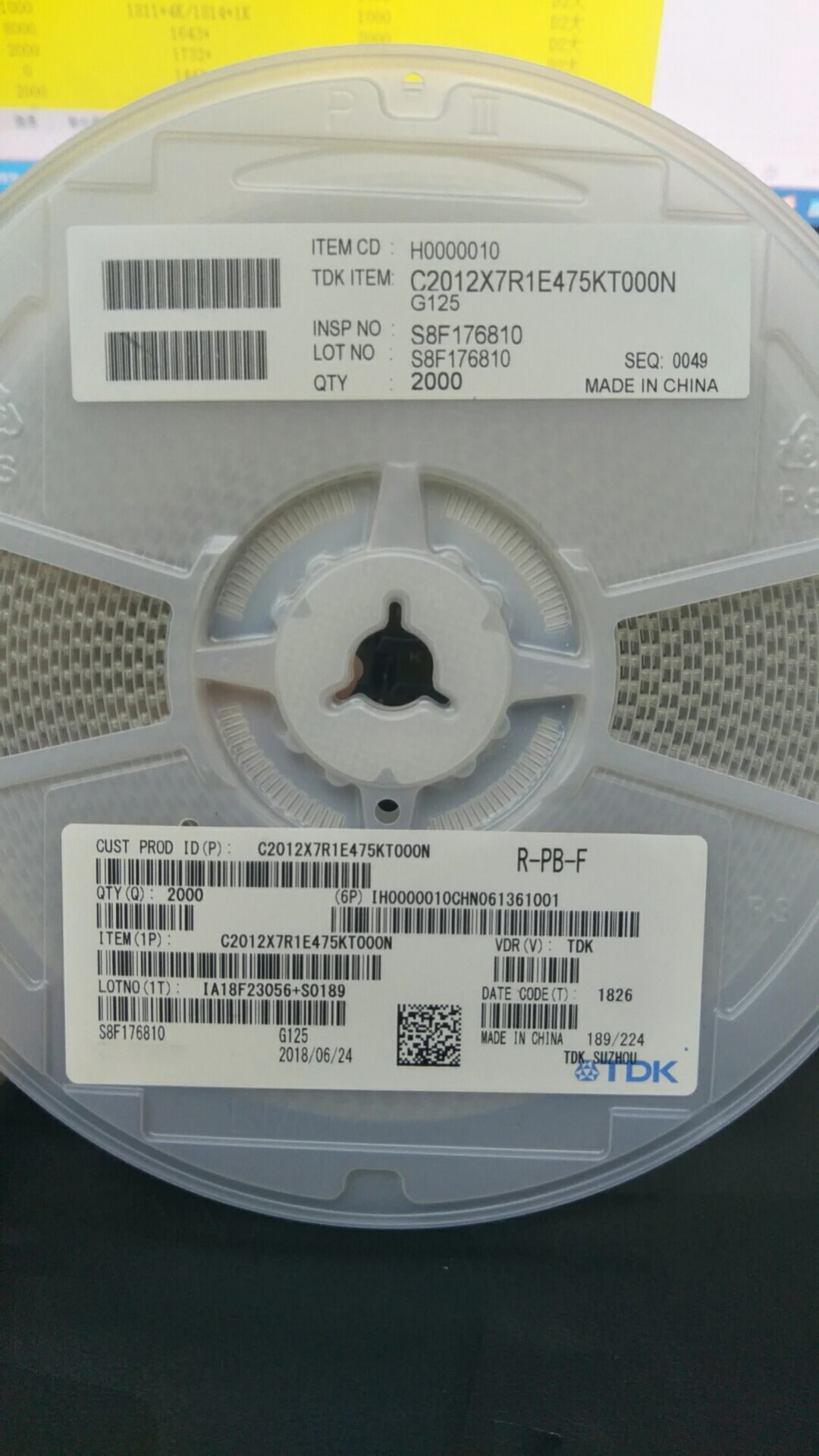 Merrillchip Stock Original Original Mlcc Smd Ceramic Capacitor 0805 4.7uf 25v X7r 10% ...