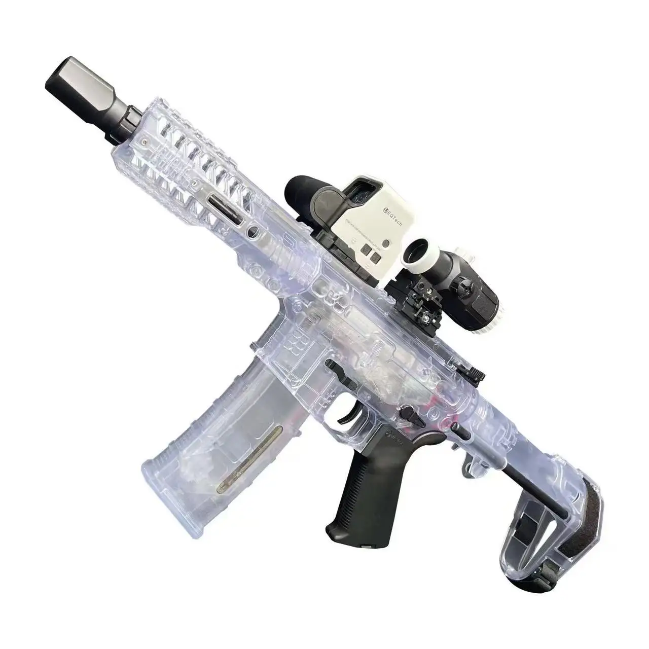 Transparent Color SLR Gel Blaster Toy Gun Electric Splatter Water Soft ...