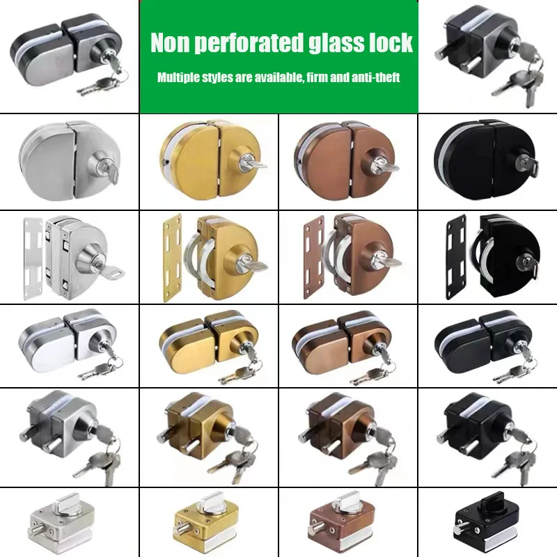 Factory Customized Stainless Steel Push Sliding Door Lock For Glass ...