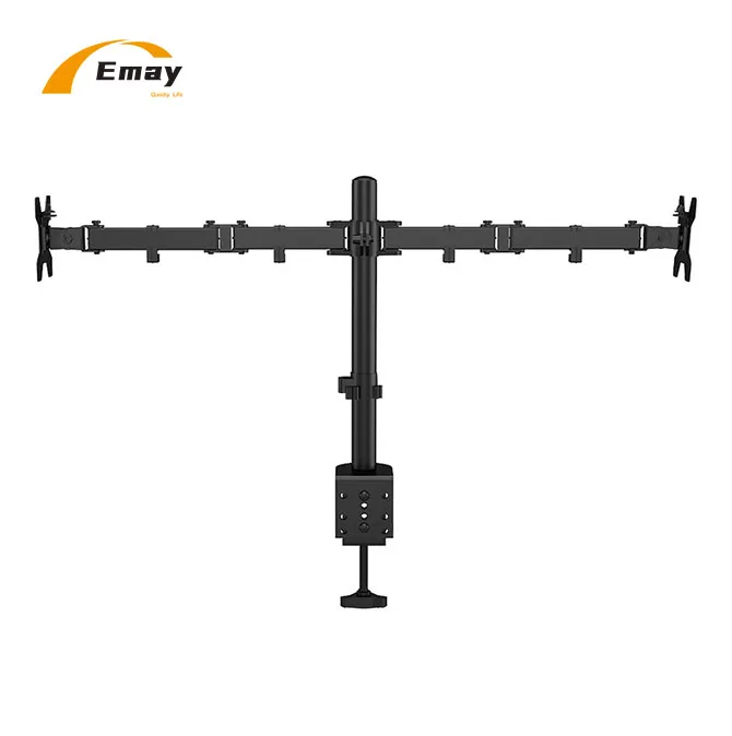 Wholesale Mechanical Steel Dual Computer Monitor Arm Flexible Desk ...