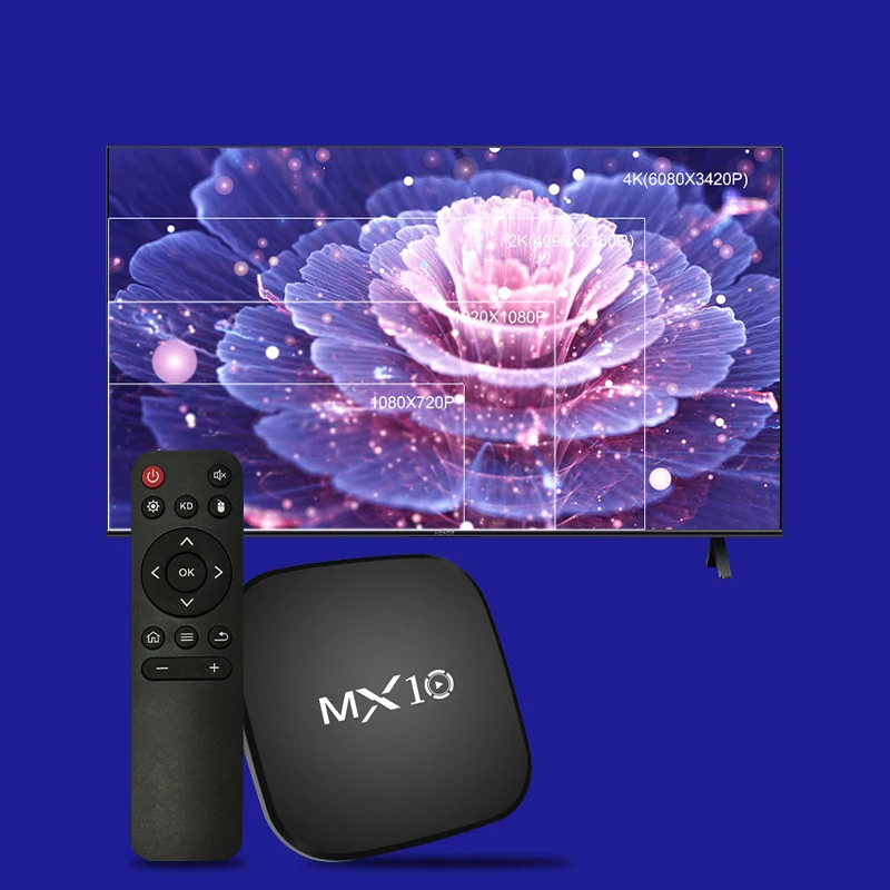 MX10 Android 4k TV Box - Quad Core, 3D Video Formats