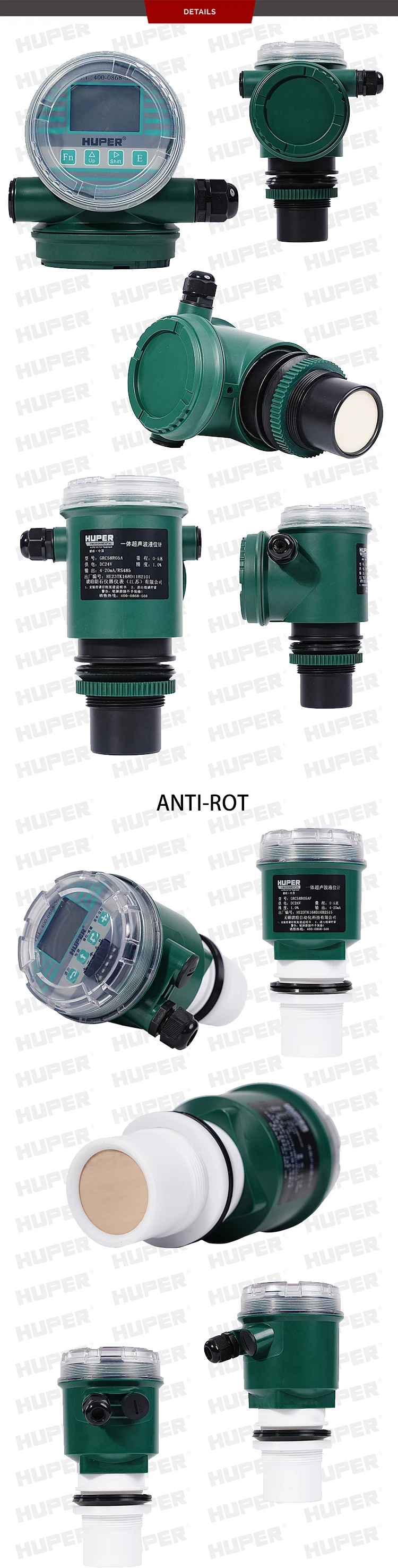 Industrial 4-20ma Level Sensor Transmitter Food Industry For Dirty ...