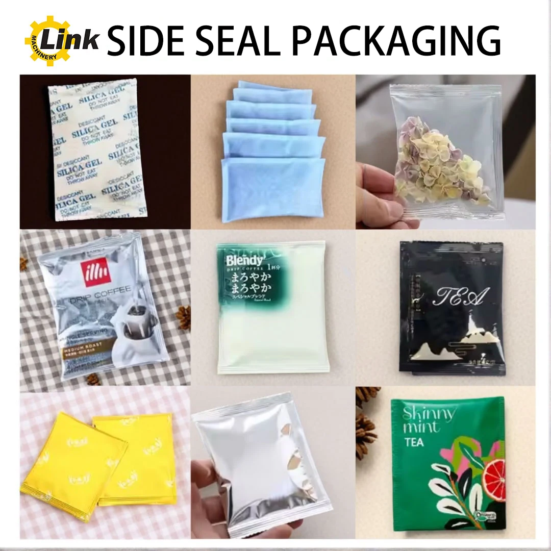 Small Automatic Back Side Sealing Powder Rice Nuts Curry Powder Coffee ...