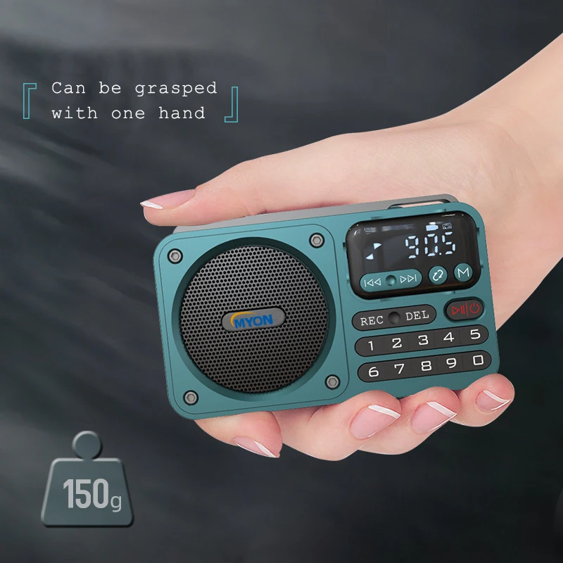 3W Small Portable Rechargeable Woofer Stereo Earphone Digital Pocket ...