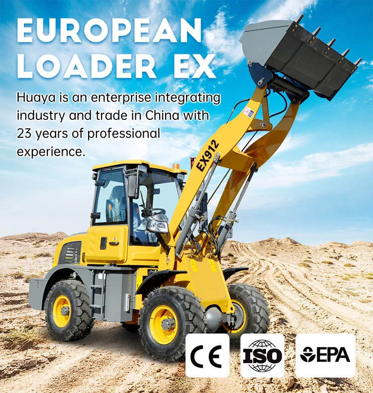 New Design Ce Epa Mini Bucket Loader 4x4 Diesel Mini Articulated Wheel ...