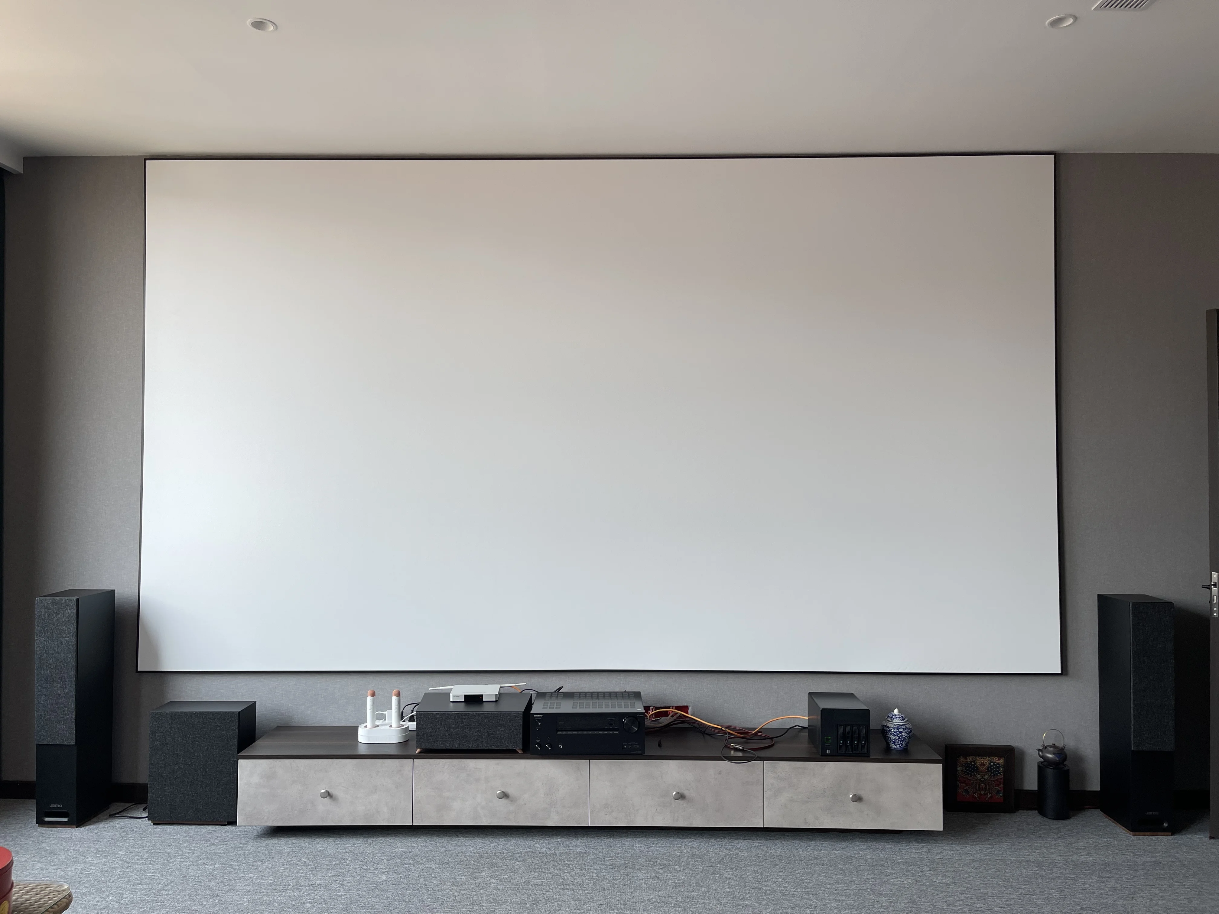 Perfectisan Acoustic Fixed Frame Cinema Screen 150inch Woven ...
