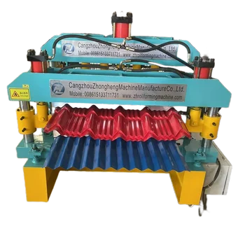 Double Deck Q Tile Metal Roofing Sheet Trapezoidal Corrugated Panels ...