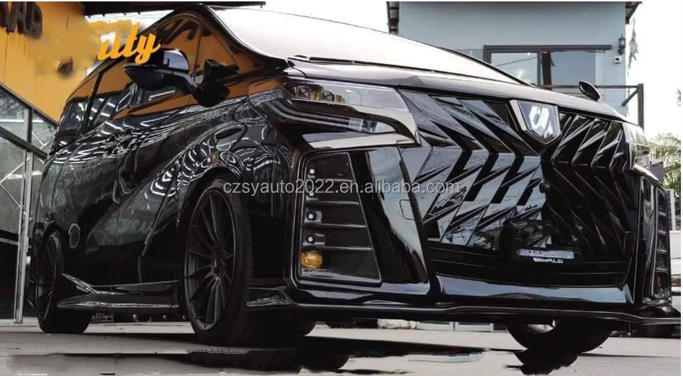 Front Bumper Grille For Toyota Alphard 35 Series 2018 Change To Black ...