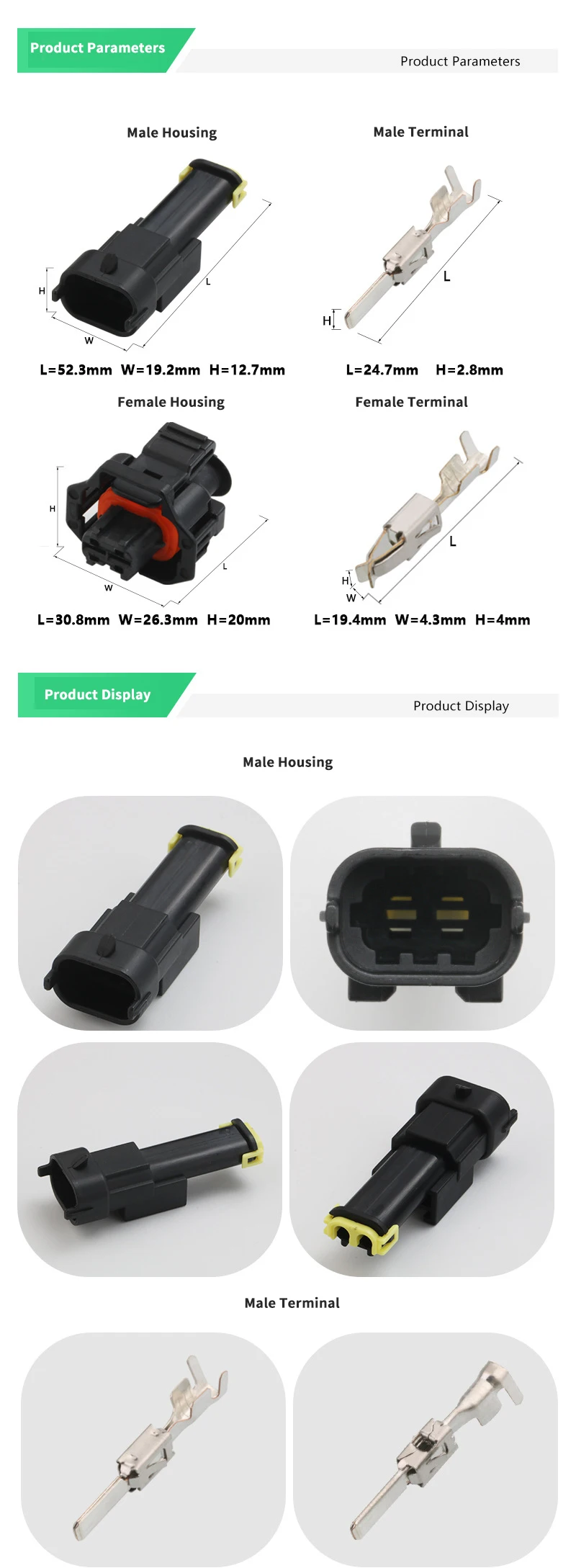 DJ7026A-3.5-11/21 Jet Toger Plove Waterproof Automotive Connector