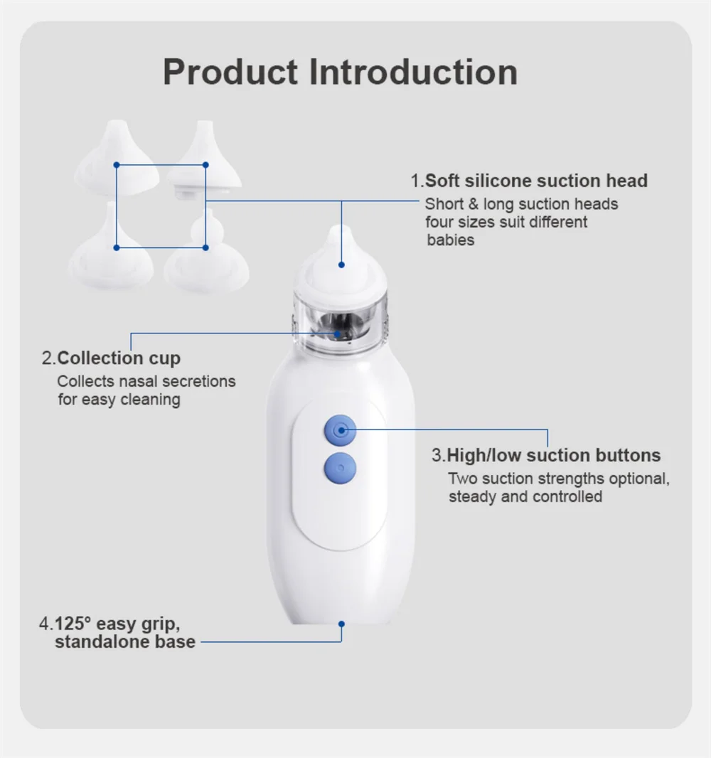 Wholesale Electric Nose Aspirator for Toddlers Automatic Baby Nasal ...