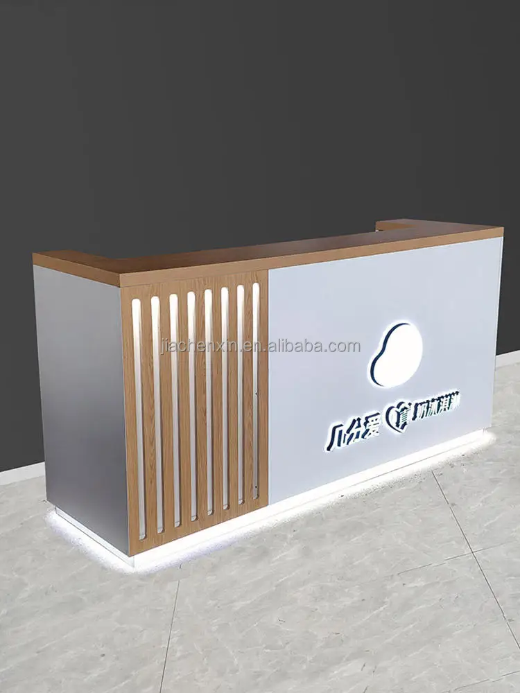 Customized Front Desk Reception Table for Modern Stores