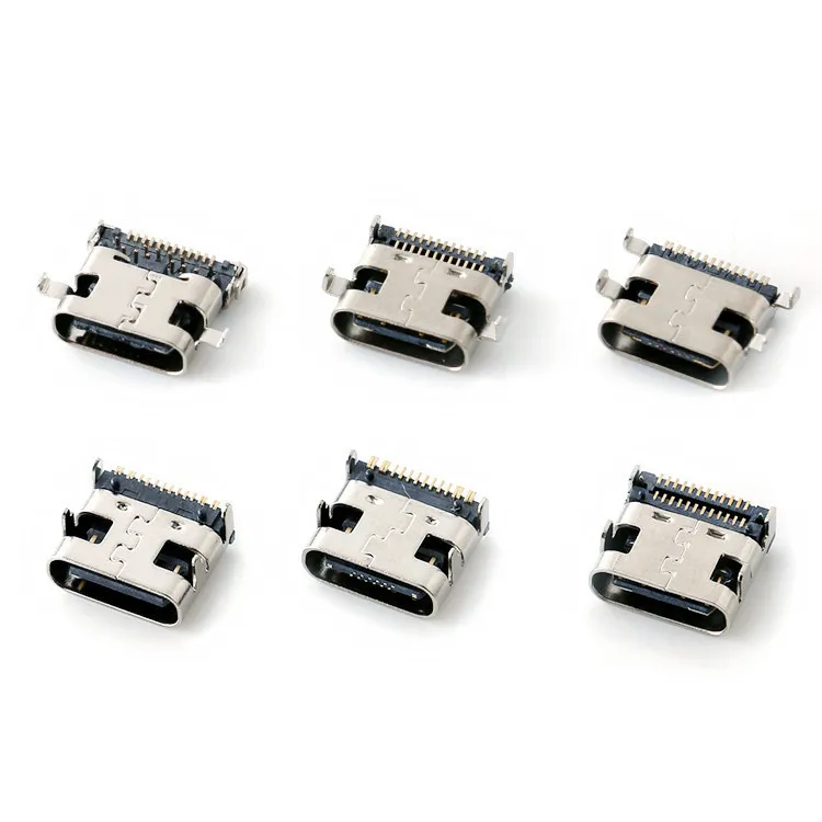 USB C Female Connector - 6pin Type C Interface for PCB