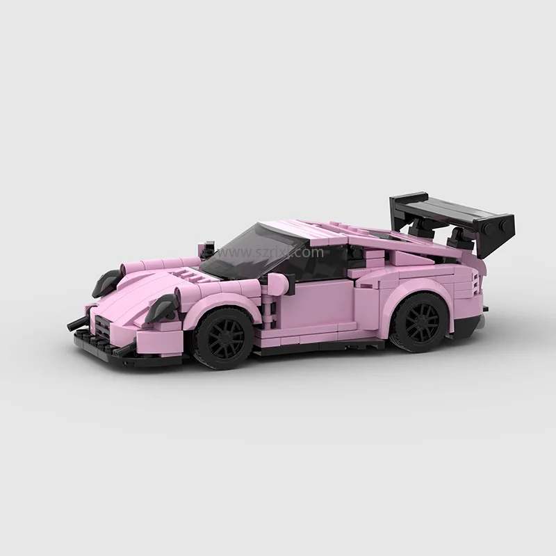 Build Your Dream Racing Car with New Technic MOC Pink GTRS Model