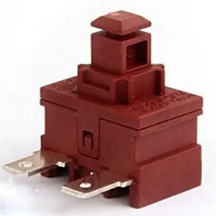 15a 250vac Single Pole Latched Push Button Switch With 2 Soldering Pin ...