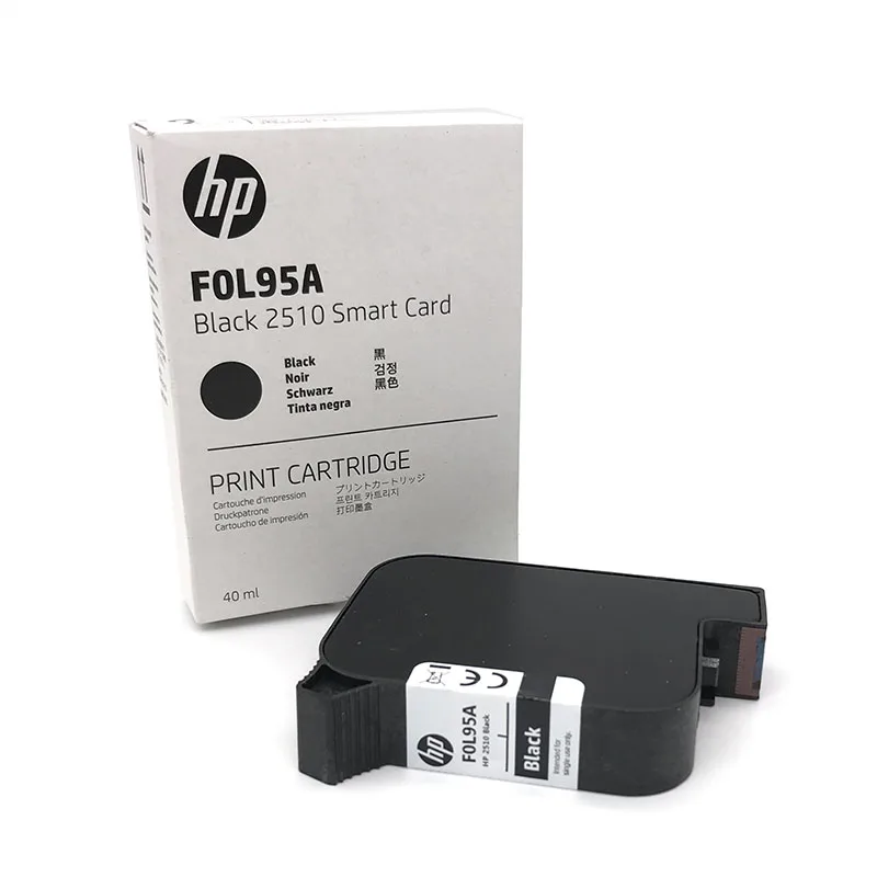 42ml Original F0195a/hp2510 Black Water Based Ink Cartridge Used In Tij ...