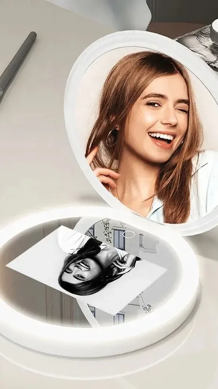 Stock In Us! 2023 New Uv Camera Makeup Mirror Handheld Mirror Smart ...