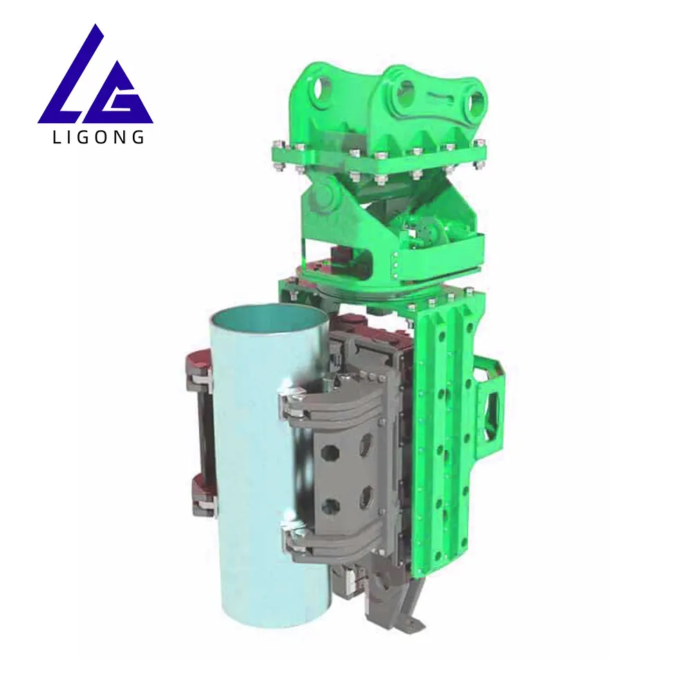 Heavy-duty Excavator-mounted Pile Driver Side Grip Pile Driver ...