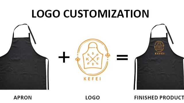 Kefei Waterproof Kitchen Cooking Custom Design Logo Printing Aprons ...