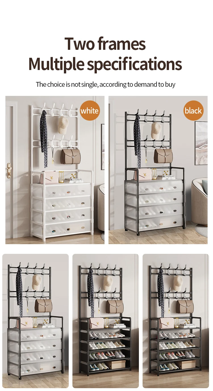 5-tier Coat Rack and Shoe Storage for Entryway & Living Room