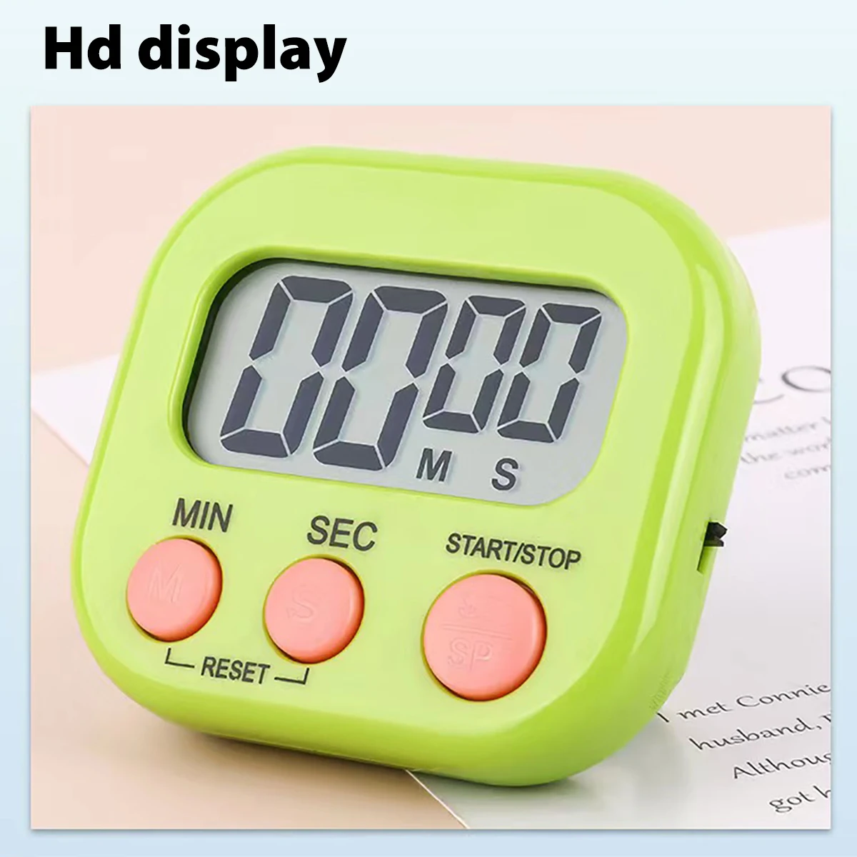 Large Screen LCD Countdown Timers Plastic Digital Kitchen Timers With ...