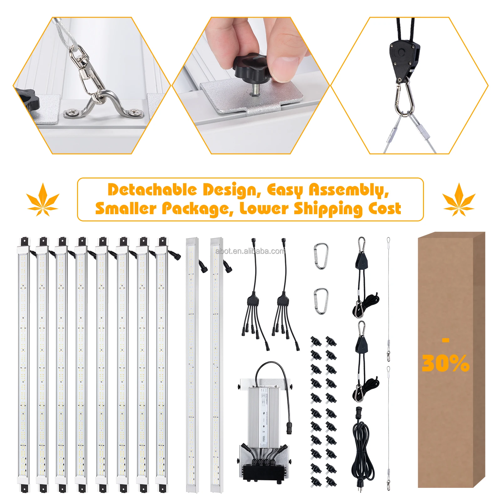 600w Led Grow Light Balanced Ppfd App Control Inventronics Driver Original Samsung Lm301h Evo ...